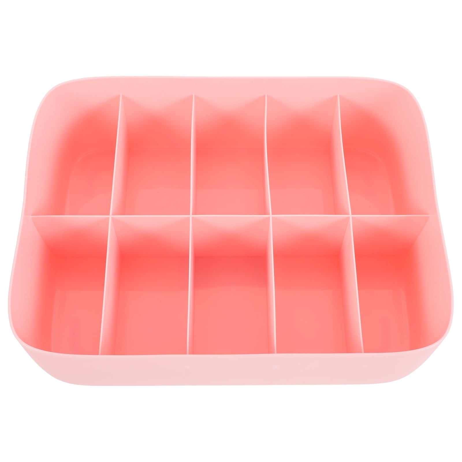 FRCOLOR Pink Stackable Storage Box with 10Compartment Divider for Bra ...