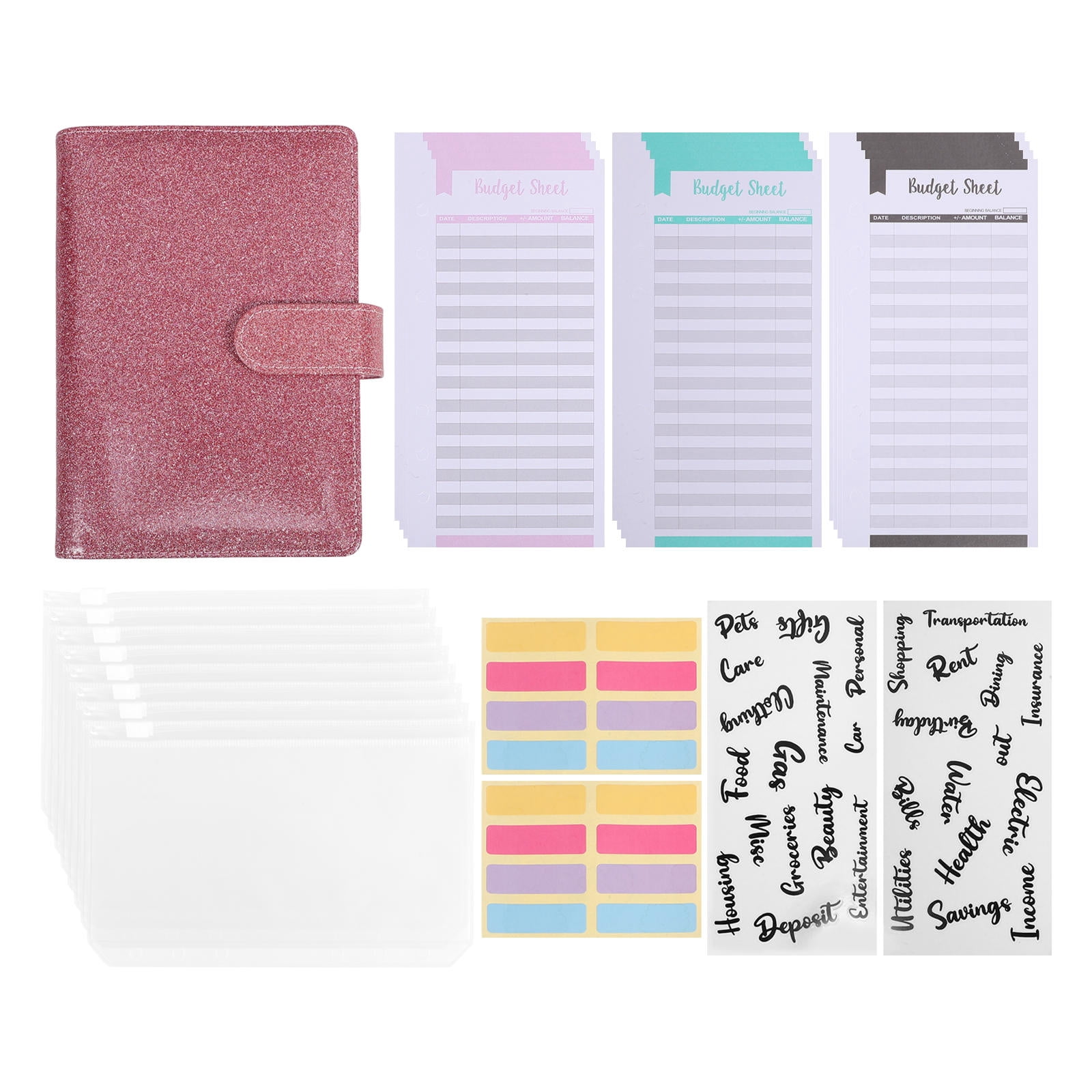 FRCOLOR Planner Cash Stuffing Binder Budgeting Organize Organizer ...