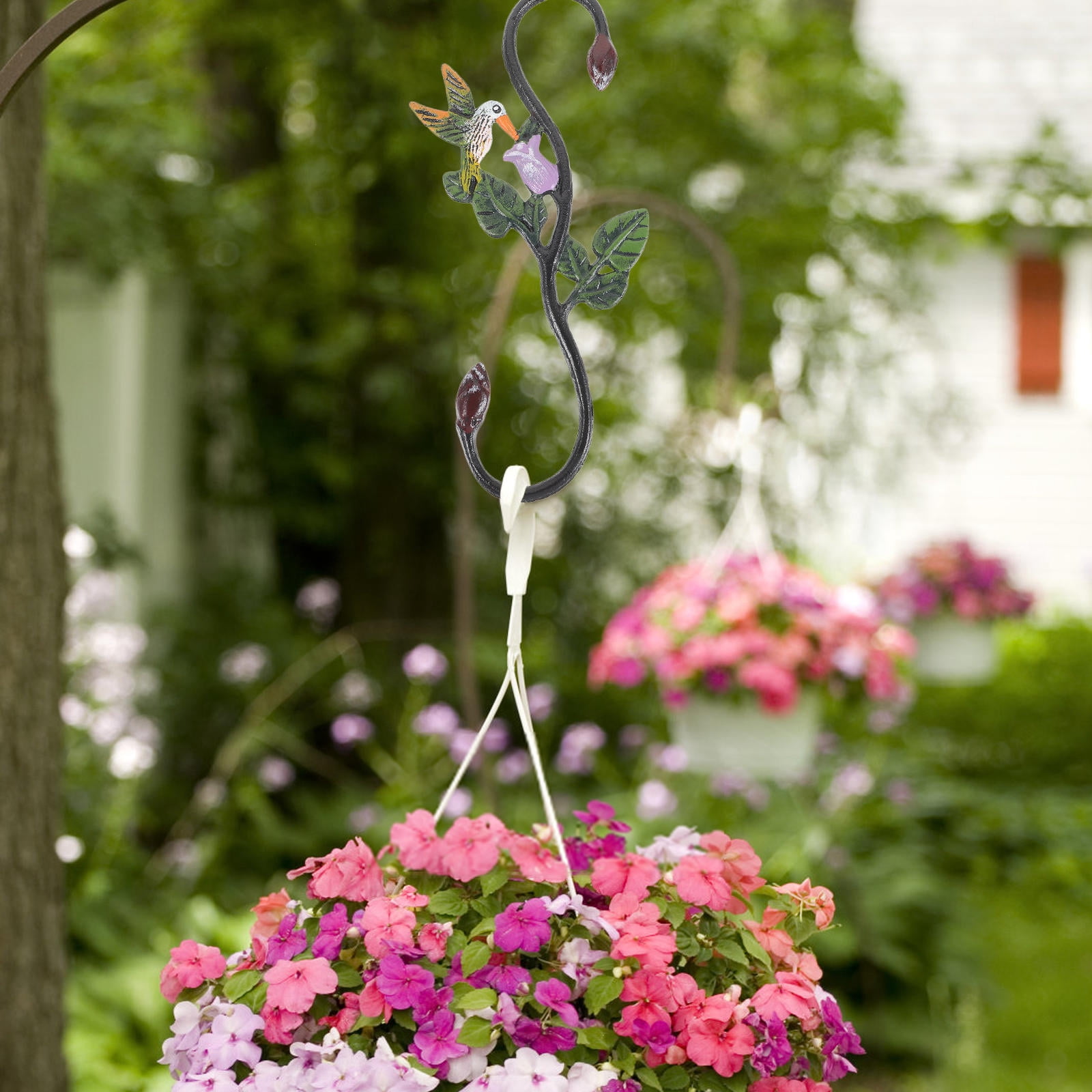 FRCOLOR Plant Hanger Outdoor Hook Fence Plant Hanger Iron Hanging ...