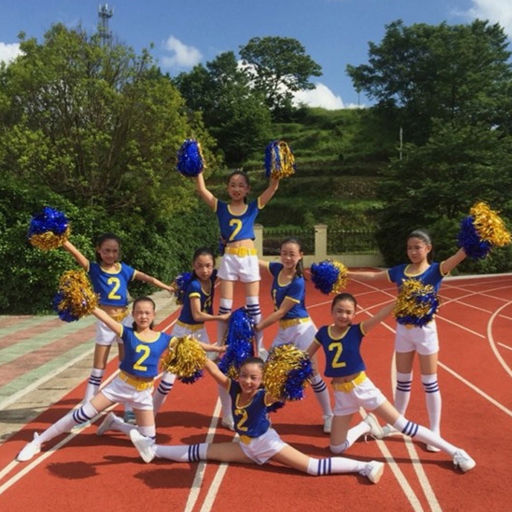 FRCOLOR Plastic Cheer Poms with Handle for Sports Game Cheering ...