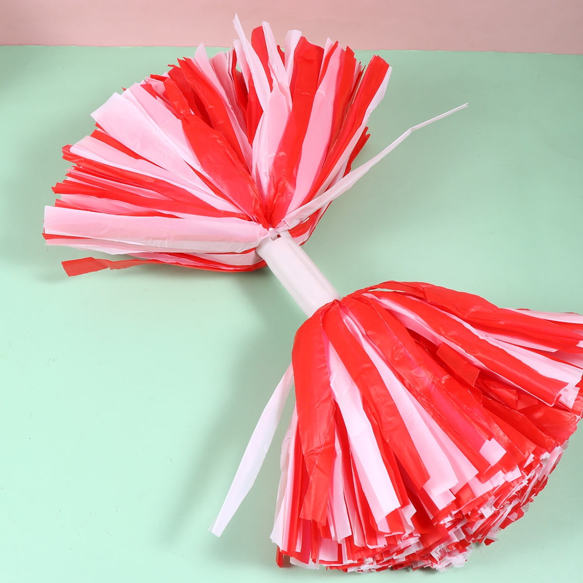 FRCOLOR Plastic Cheerleader Pom Poms for Sport Cheering with Handle ...