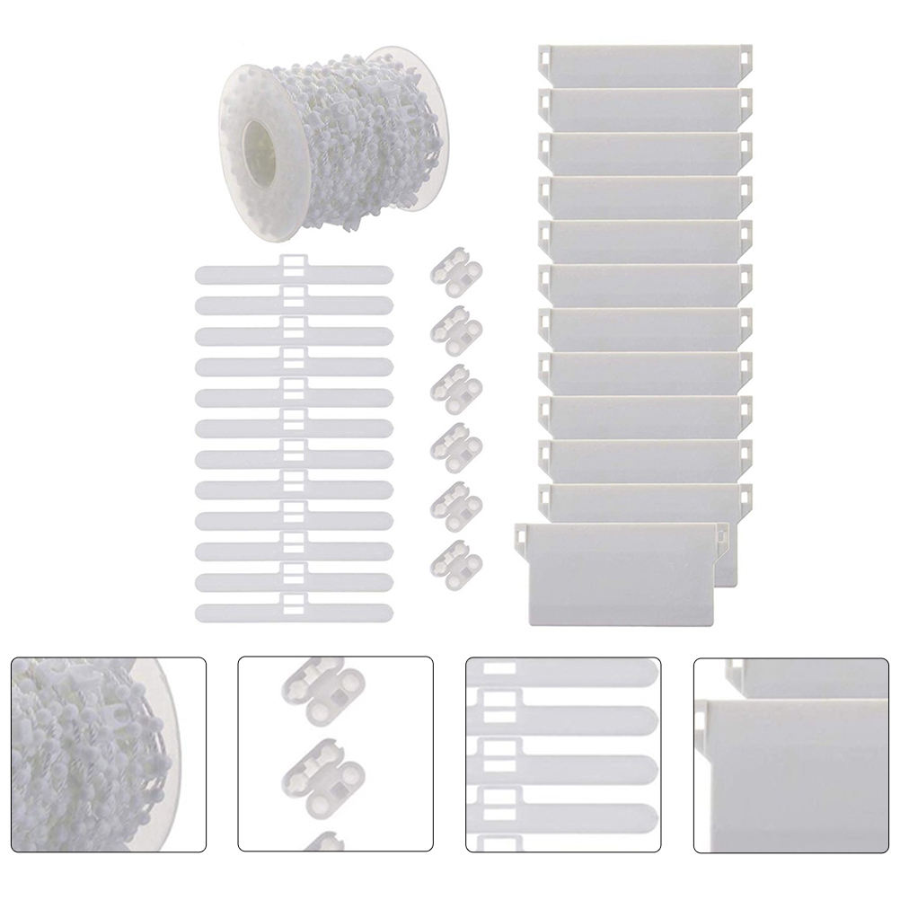 PAMINGONO Curtain Accessories Plastic For Blinds Living Room 1 Set 3 ...