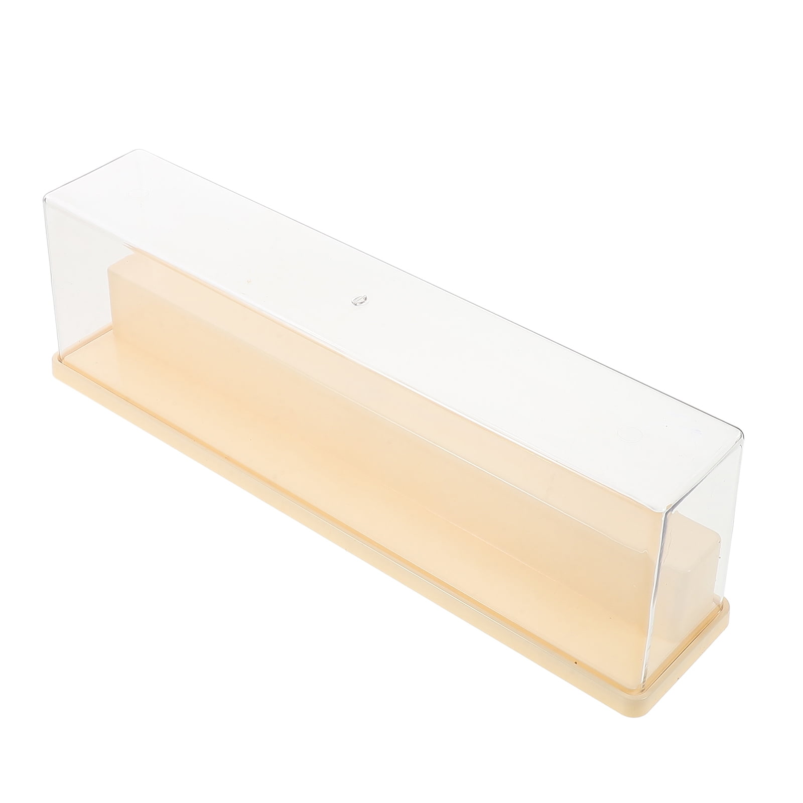 FRCOLOR Plastic Display Box With Cover Desktop Organizer Transparent ...