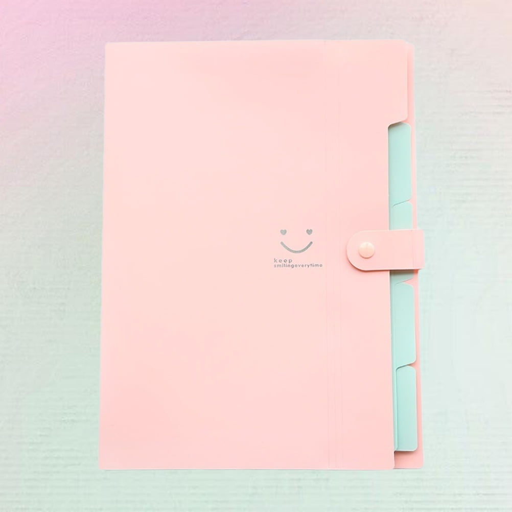 FRCOLOR Plastic File Folders A4 Size Snap Closure Accordion Folder ...
