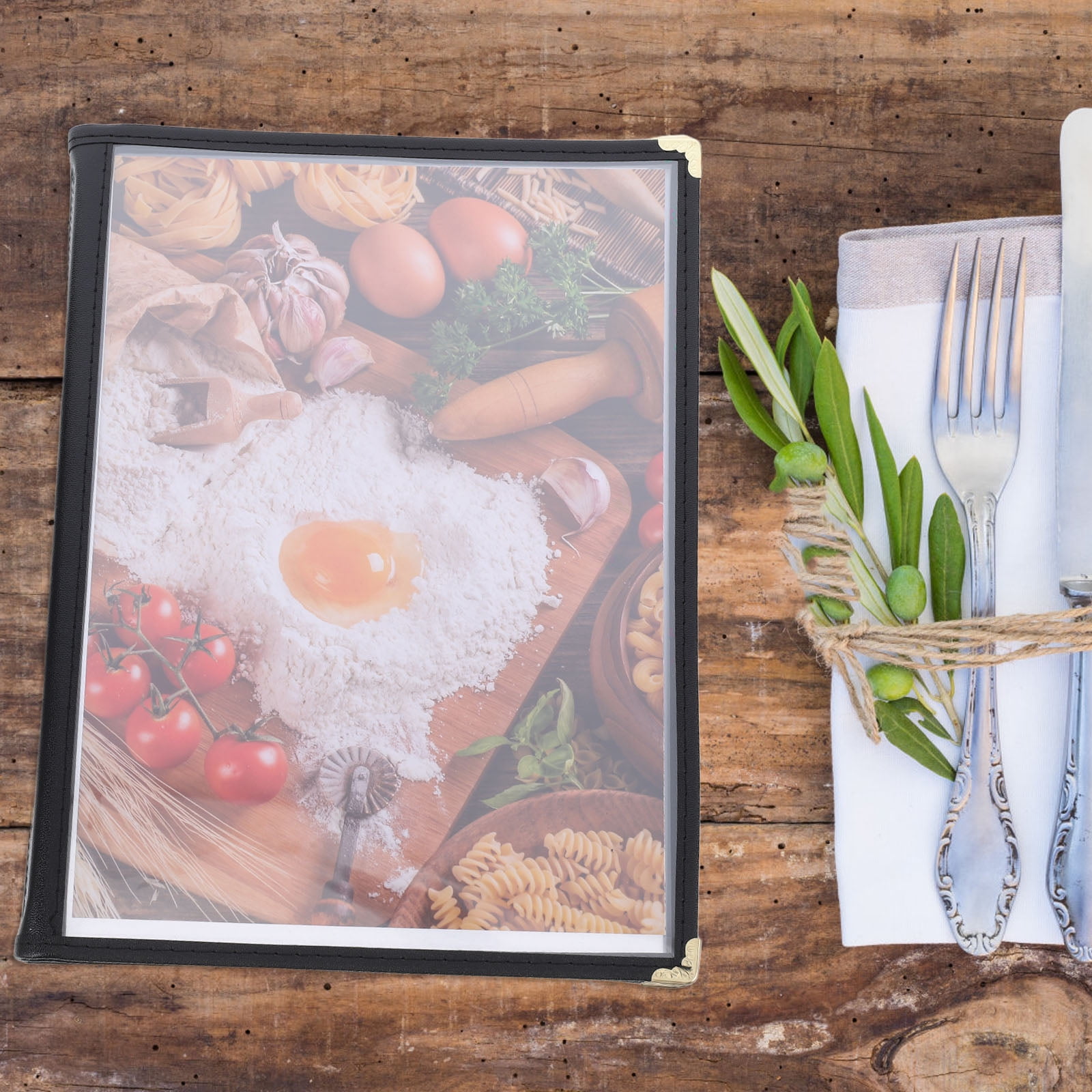 FRCOLOR Plastic Menu Cover With Clear Inserts Menu Book Transparent ...