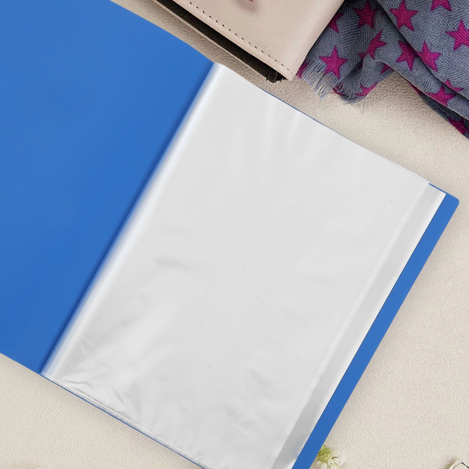 FRCOLOR Plastic Presentation Book Portfolio Folder 20 Pockets File ...