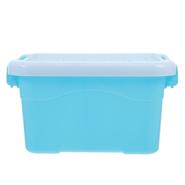 FRCOLOR Kids Toy Organizer Plastic Storage Bin With Lid And Handle ...