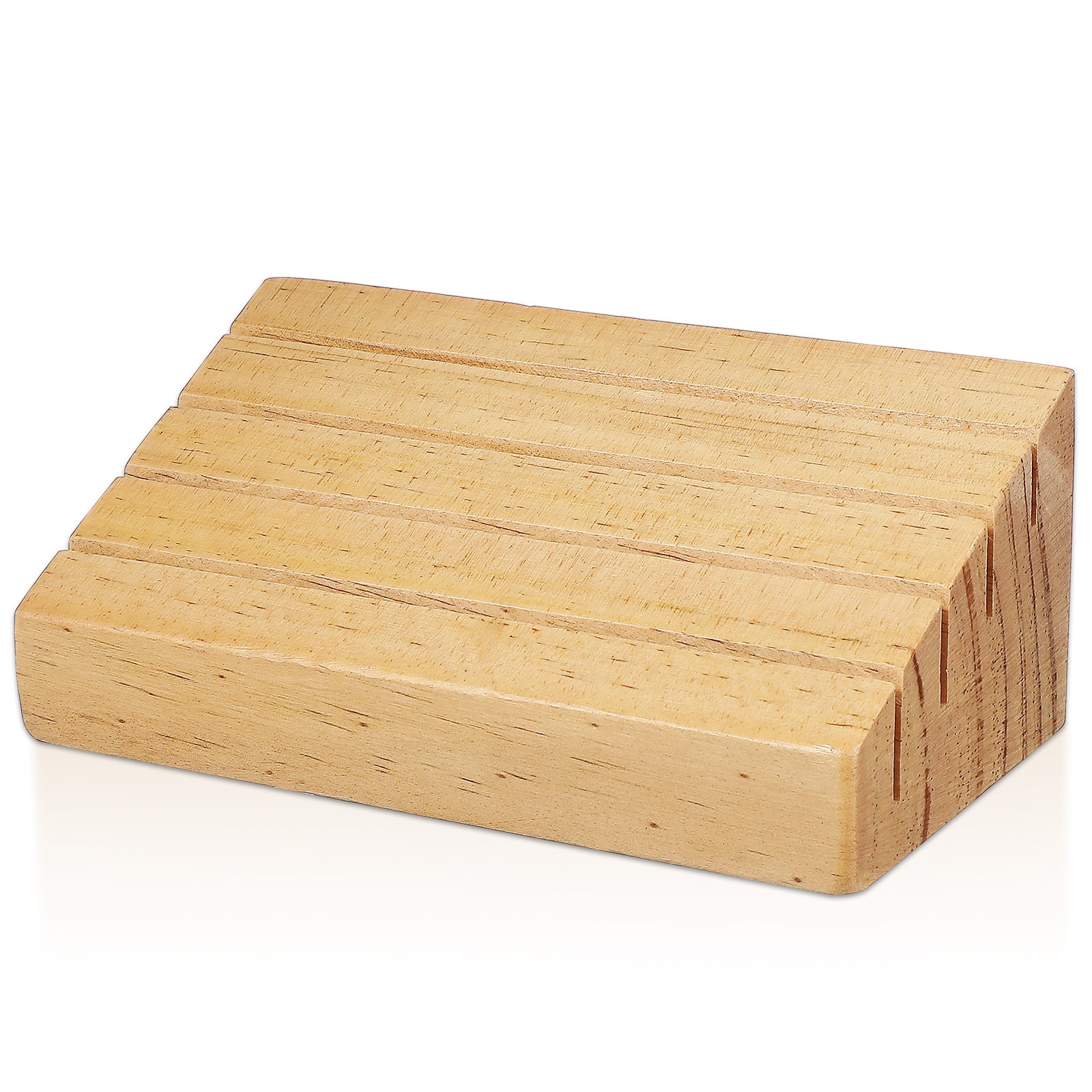 FRCOLOR Wooden Playing Card Holder with Sloped Design for Brown Wood ...