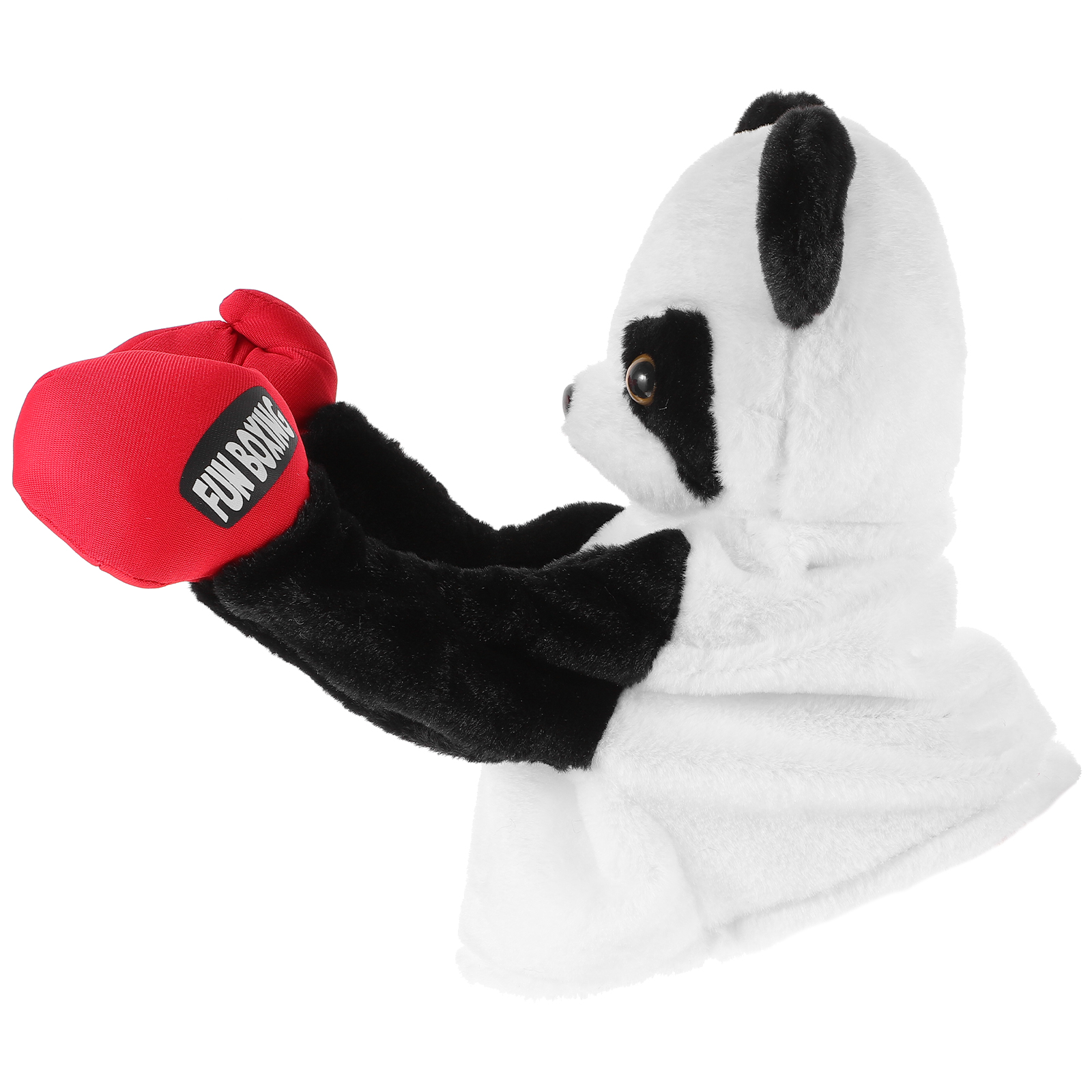 FRCOLOR Plush Boxing Panda Hand Puppet Sound Effect Cartoon Hand Puppet ...