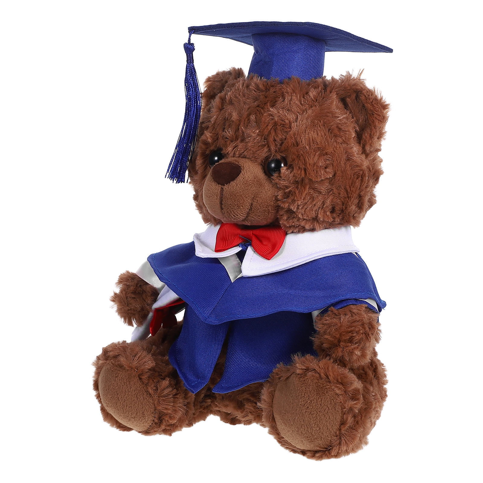 FRCOLOR Plush Graduation Bear Doll Toy Adorable Doctor Bear Plush ...