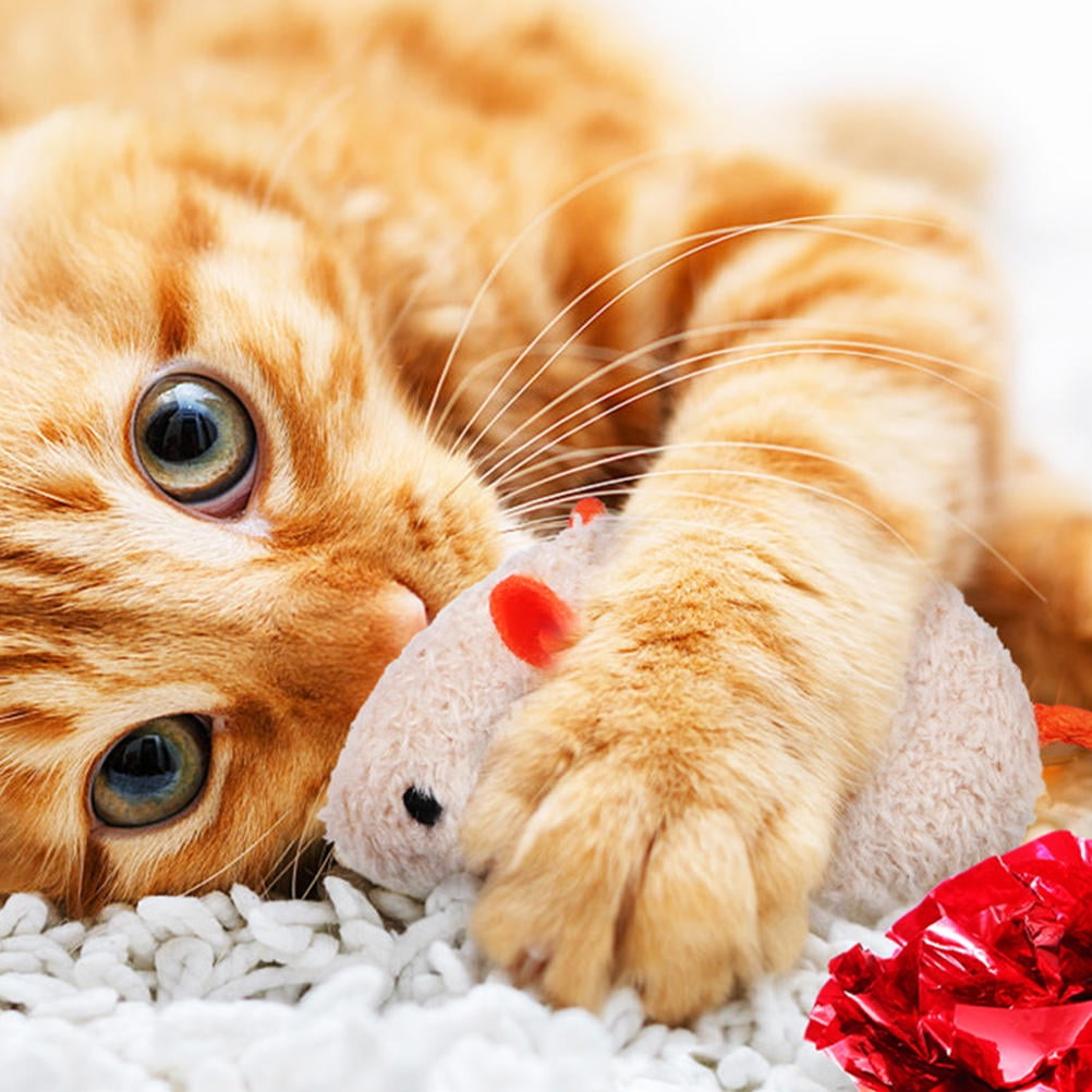 FRCOLOR Plush Mouse Toys for Cats Assorted and Chew Toy to Keep Indoor ...