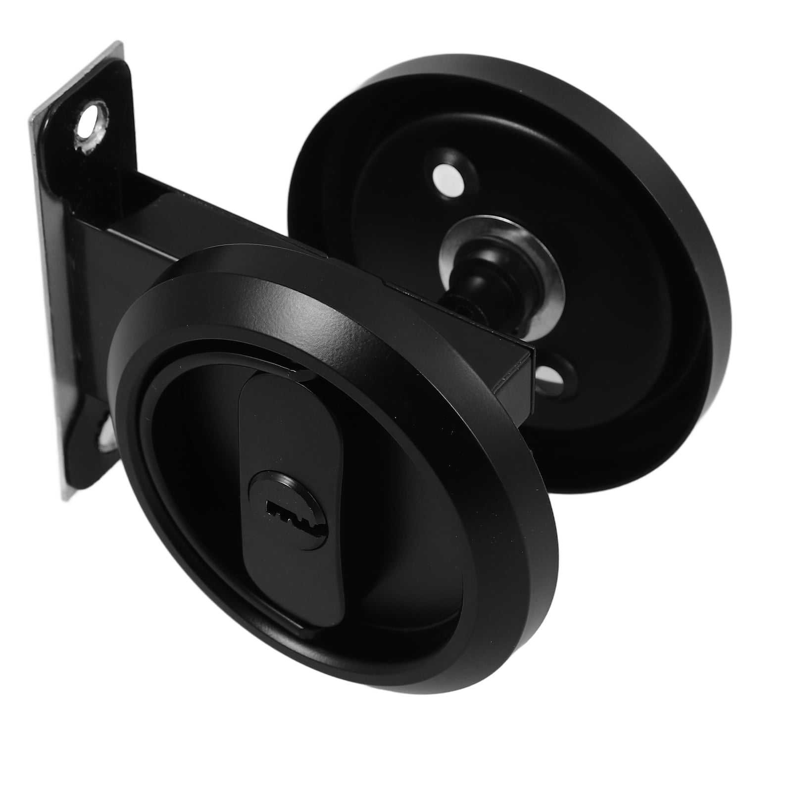 FRCOLOR Pocket Door Lock Round Bed Bath Handles Latch Privacy Pocket ...