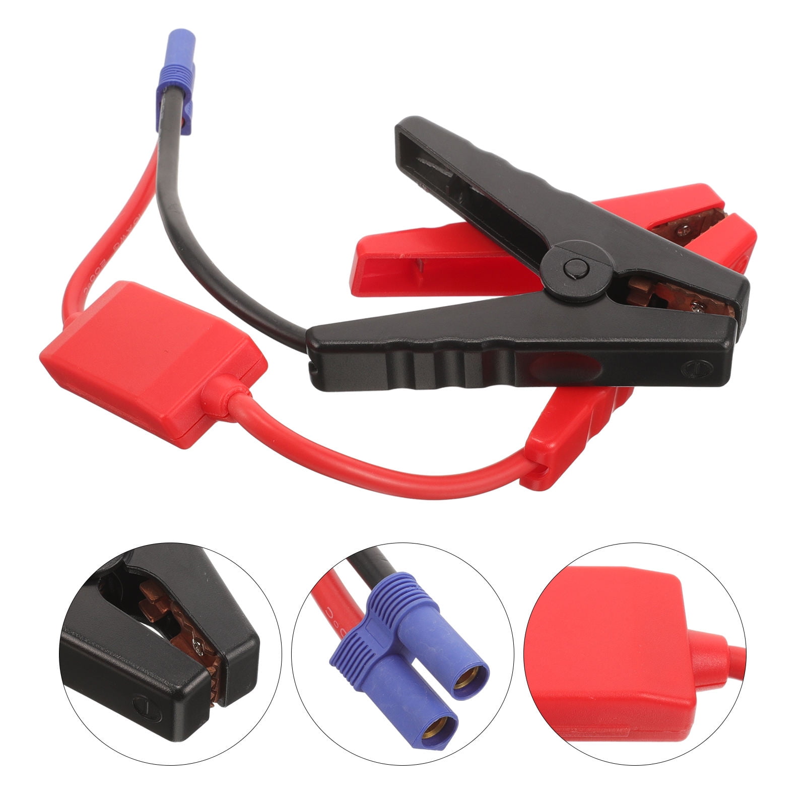 FRCOLOR Portable Car Jump Starter Cable with Battery Clamps for 12V ...