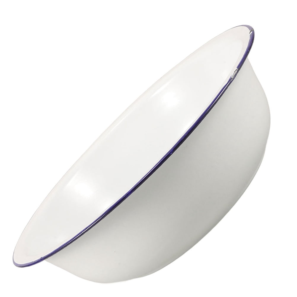 FRCOLOR Portable Enamel Foot Bath Tub For Soaking Feet Vintage Enamel ...