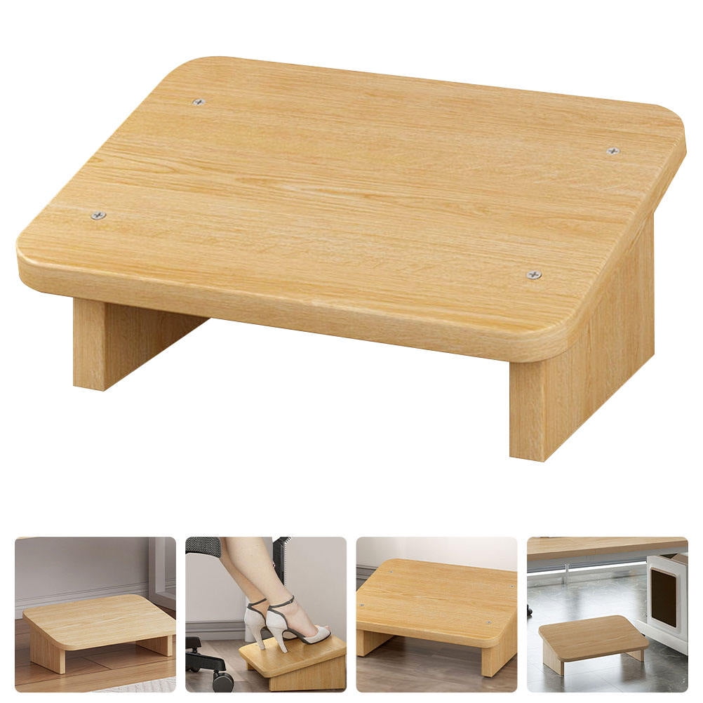 LABSERRON Office Foot Stool Wood 1Set for Adults in Home Environment 11 ...