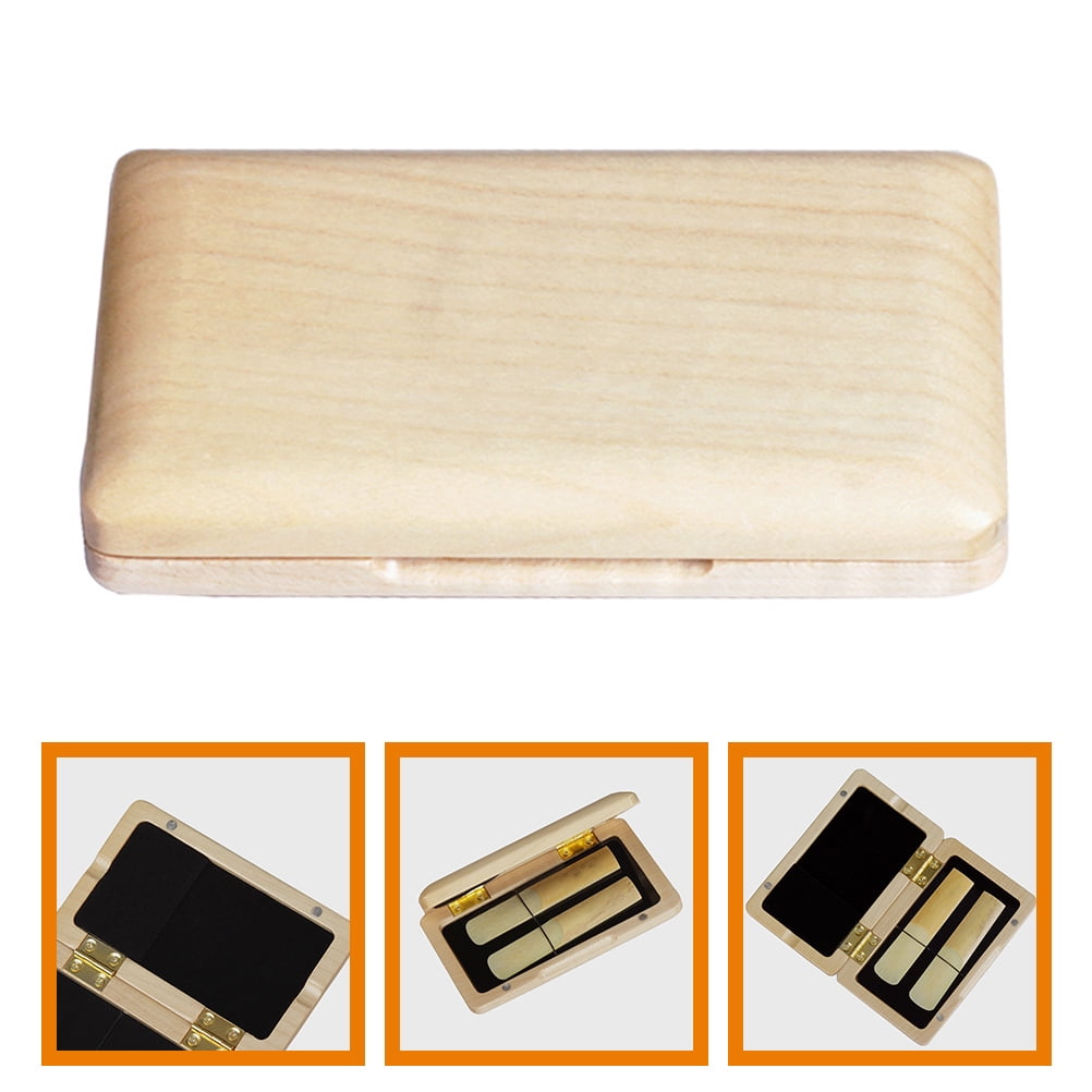 FRCOLOR 1Pcs Oboe Reed Box Container Wood Organizer for Students Travel ...