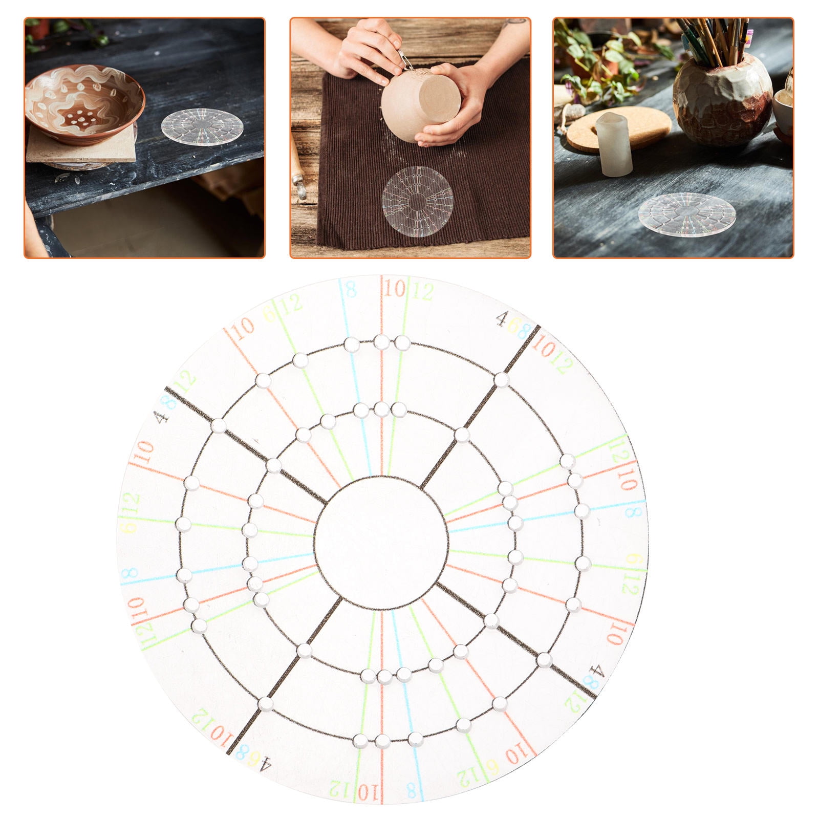 FRCOLOR Pottery Ceramic Disk Clay Divider White Acrylic 1Pcs Compact ...