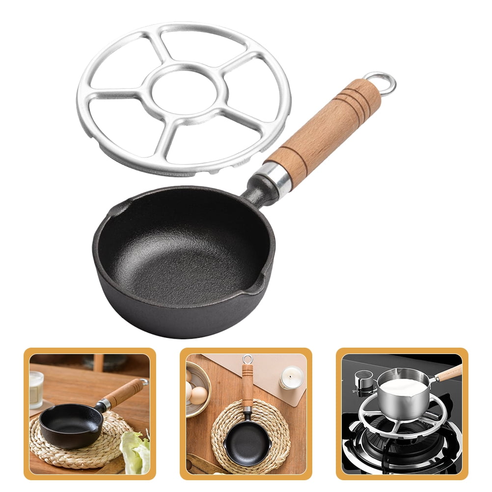 FRCOLOR Pour Oil Small Wok with Handle Cooking Induction Melting Pot ...