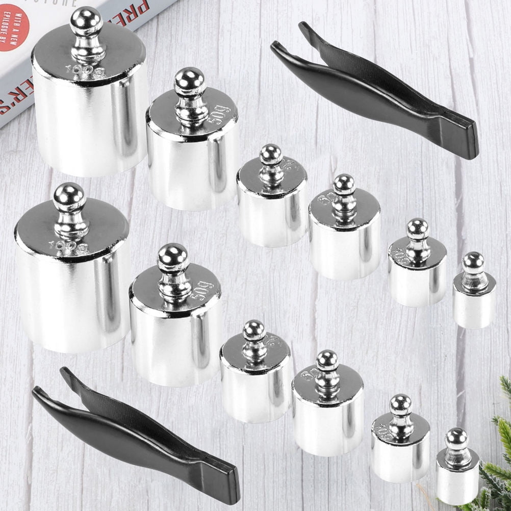 FRCOLOR Precision Steel Scale Weights Kit for Scales Use 200g Silver ...