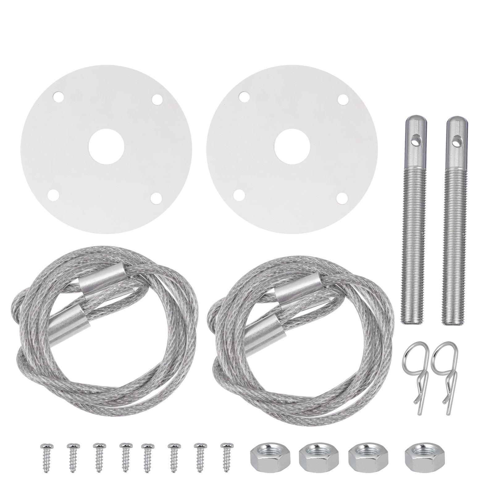 FRCOLOR Premium Pin Plate Bonnet Lock Kit Pin Lock Kit - Walmart.com