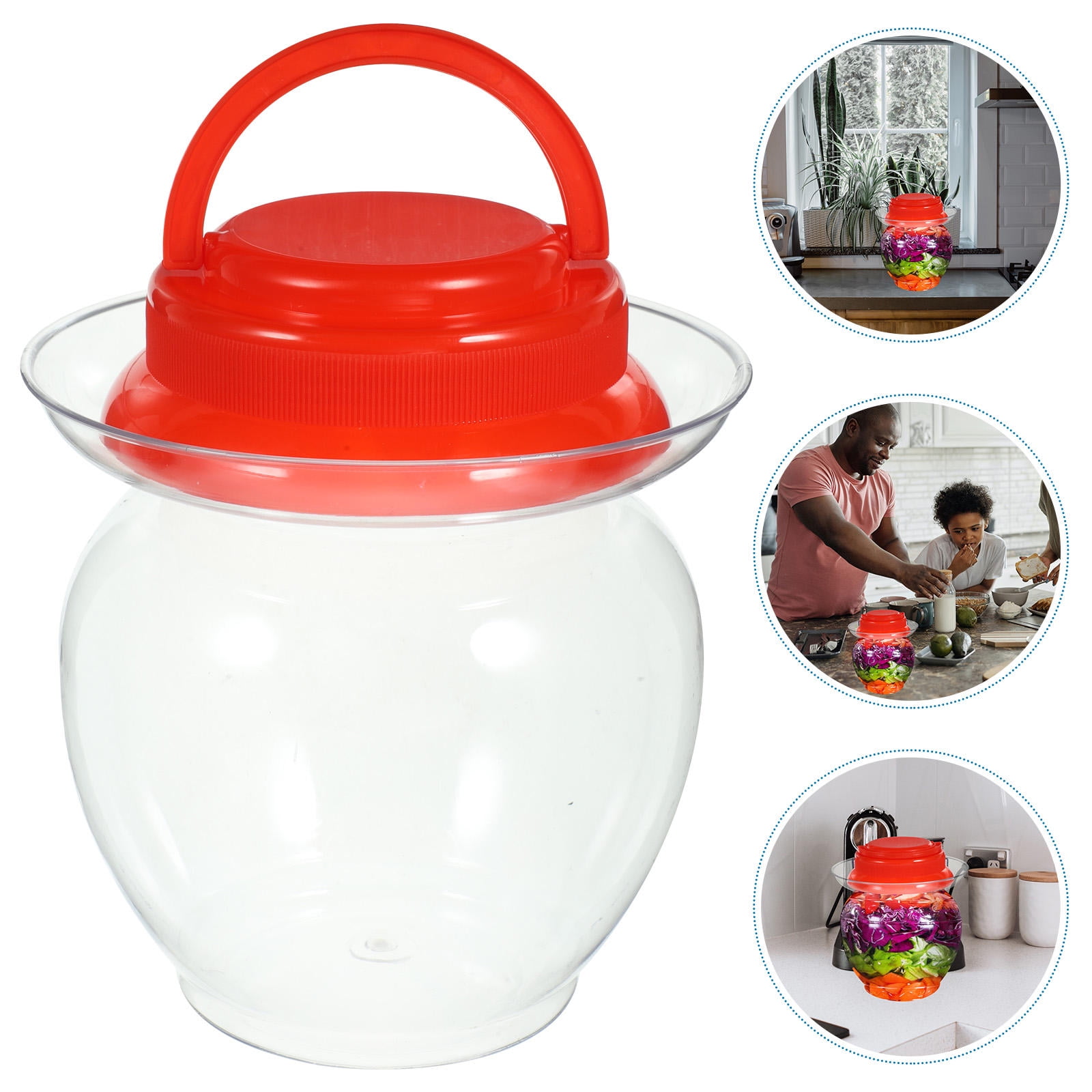FRCOLOR Preserving Jar Sauerkraut Pickle Reusable Storage Container ...