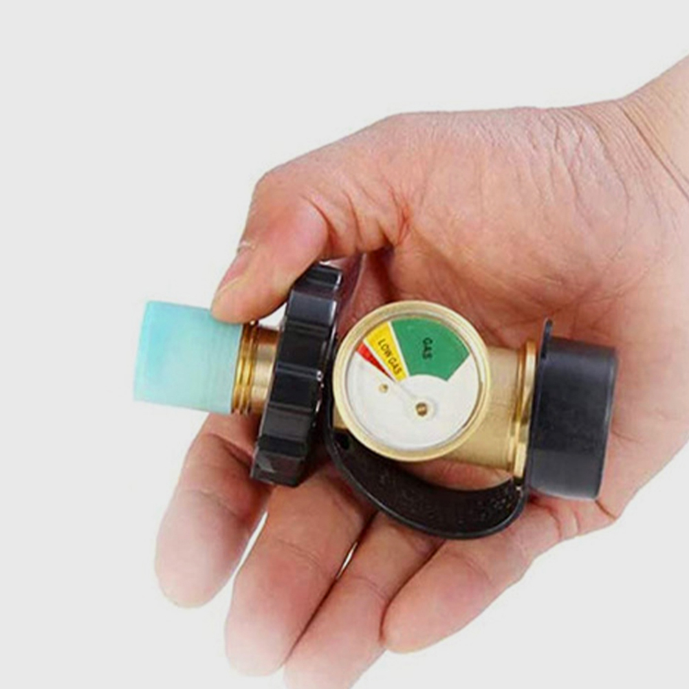 FRCOLOR Propane Tank Adapter With Gauge Propane Tank Quick Connect ...