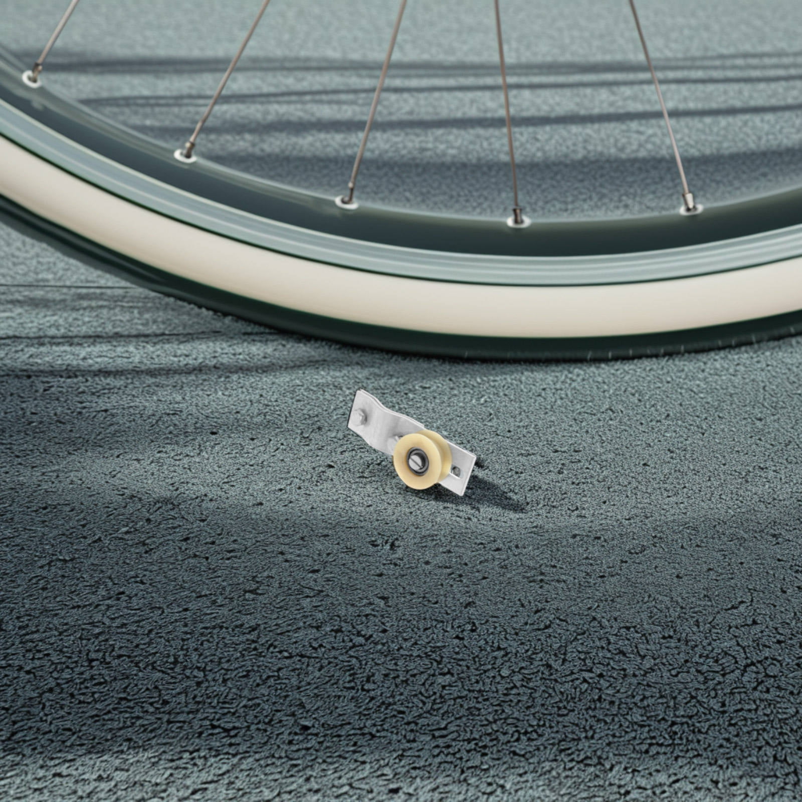 FRCOLOR Pulley Chain Tensioner with Bearing Wheel for Motorized Bicycle ...