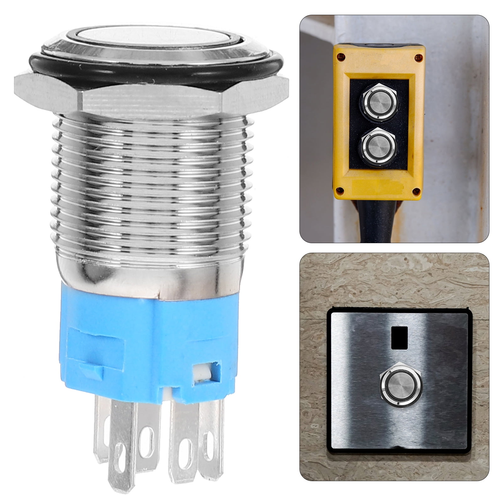 FRCOLOR Push to Start Button Cover Switch Self-locking Power - Walmart.com