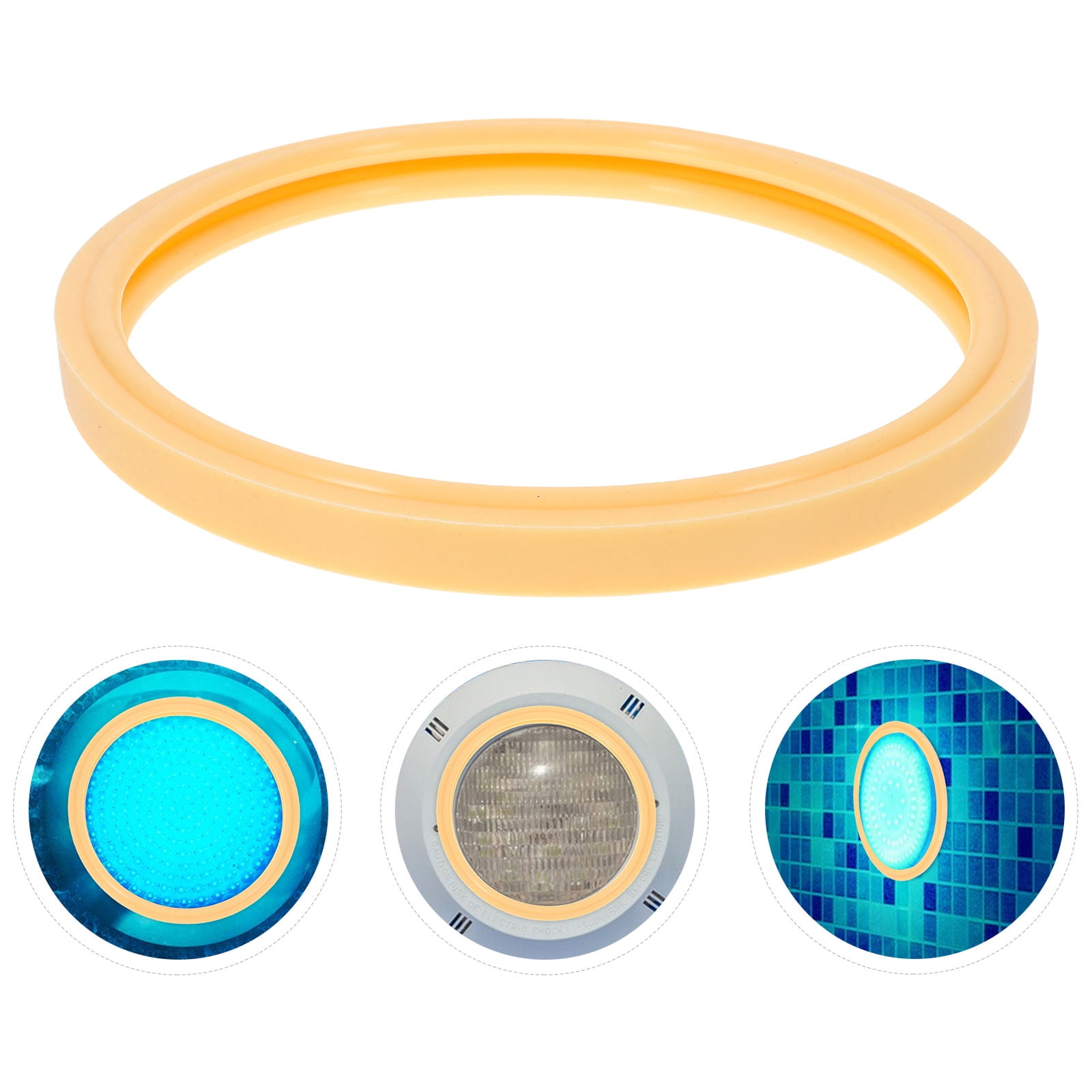 FRCOLOR Pvc Pool Light Lens Gasket Splashproof Pool Light Housing ...