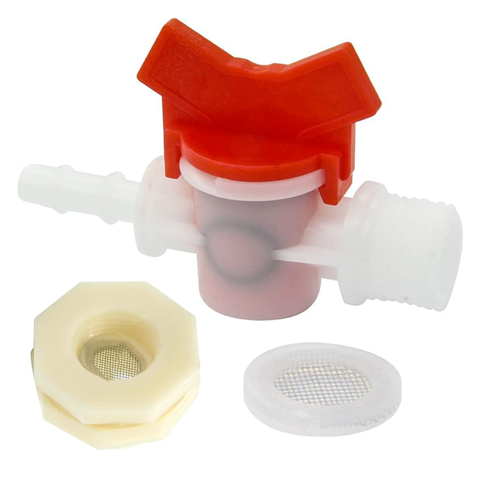 FRCOLOR Rabbit Water Feeder Valve Kit Barb Ball Valve With Gasket And ...