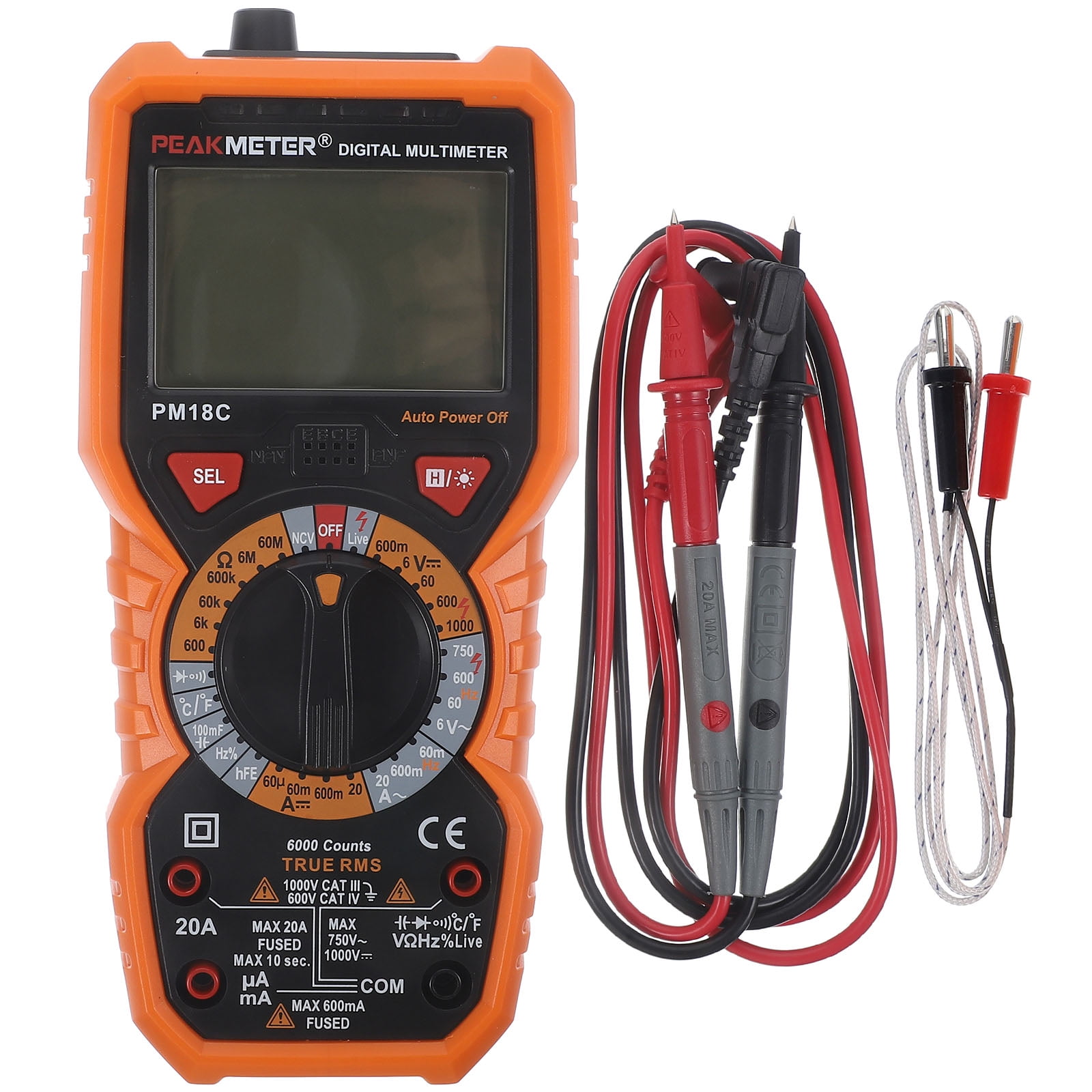 FRCOLOR Radiation Relay Tester Multimeter 18.00X8.50X5.50CM Orange ...