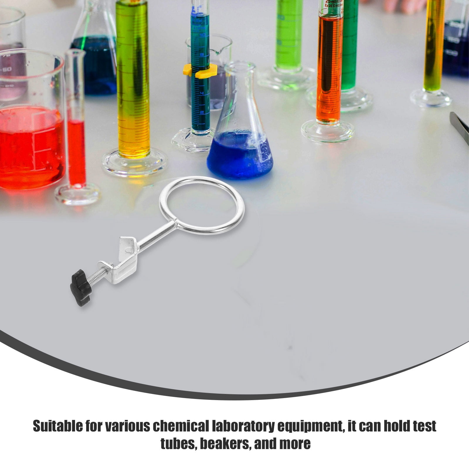 FRCOLOR Raindrops Laboratory Stand Clamps and Support Rings 1 Set Lab ...