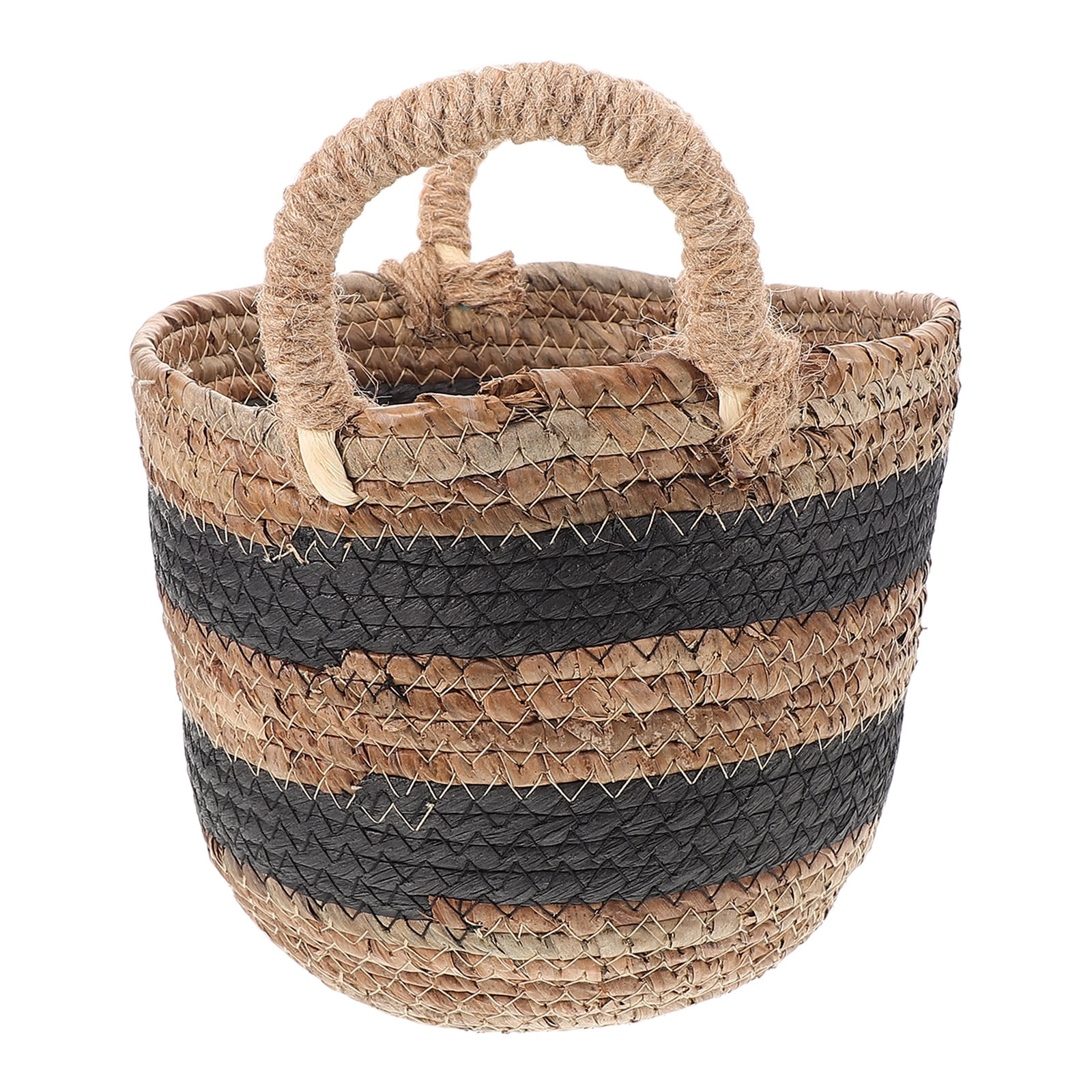 FRCOLOR Rattan Storage Basket Wicker Plant Produce Wastepaper Laundry ...