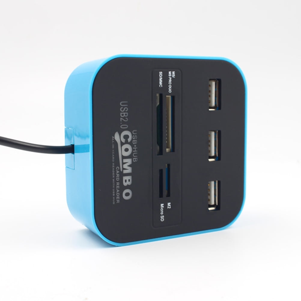 FRCOLOR Reader and 3 Ports Usb Hub High External Memory Reader with ...