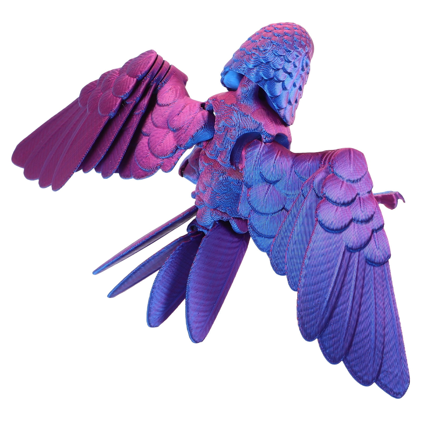 FRCOLOR Realistic 3D Printed Parrot Figurine Cute Bird Model Flexible ...