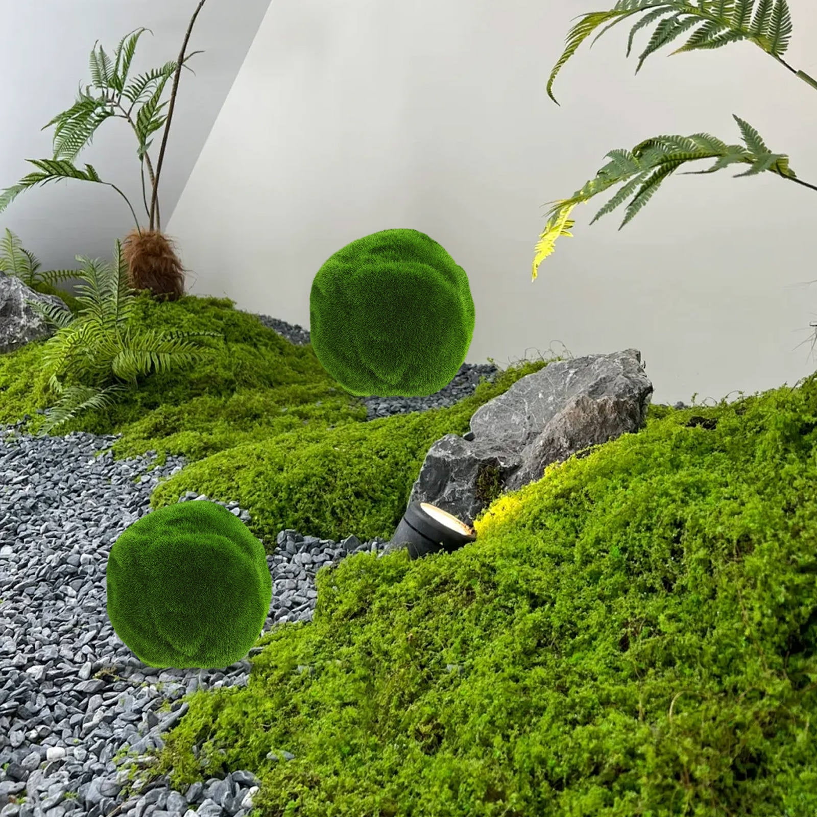 FRCOLOR Green Moss Balls for Decor Realistic Simulated Plant Decoration ...