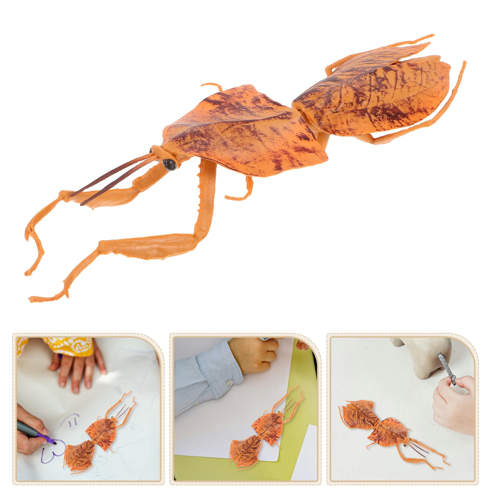 FRCOLOR Realistic Dead Leaf Mantis Figurine Praying Mantis Toy Mantis ...