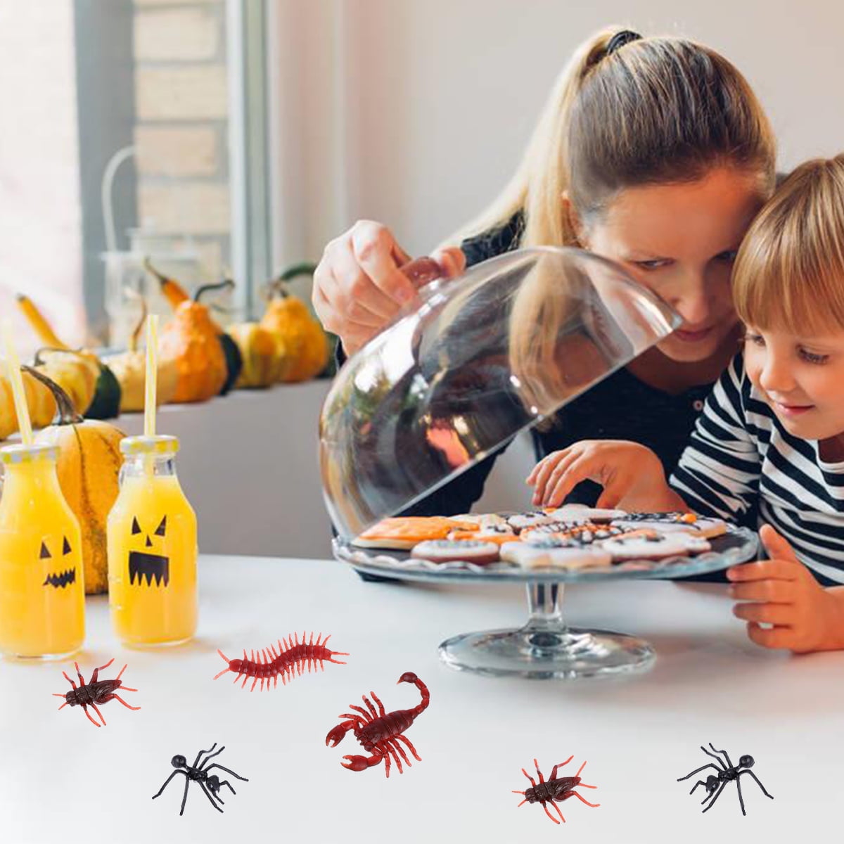 FRCOLOR Realistic Prank Toys with Vivid Centipede and Spider Designs ...