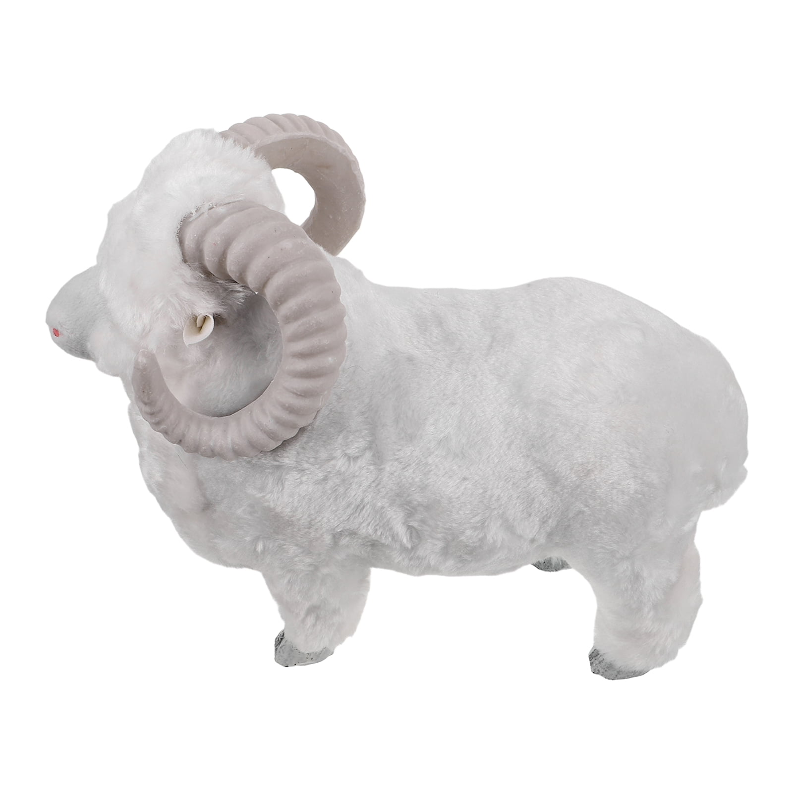 FRCOLOR Realistic Sheep with Sound Ornament Plush Sheep Decoration Farm ...
