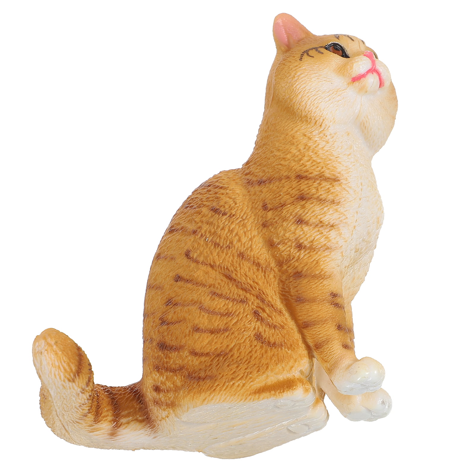 FRCOLOR Realistic Simulation Cat Figurine Plastic Simulated Animal ...