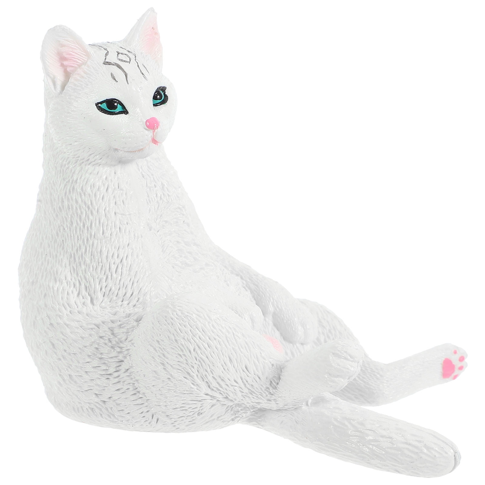 FRCOLOR Realistic Simulation Cat Figurine Plastic Simulated Cat Model ...