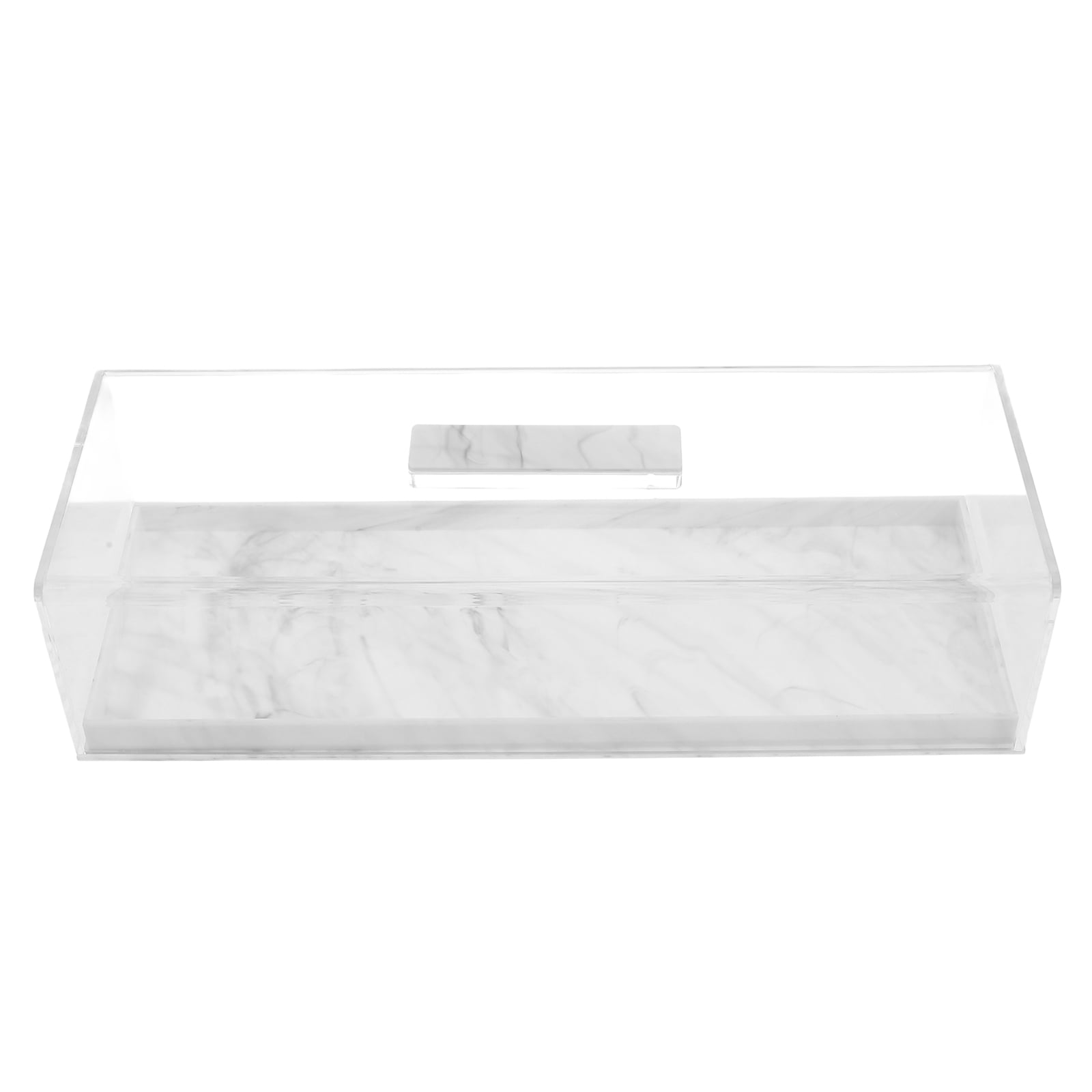 FRCOLOR Rectangular Cake Tray With Lid Acrylic Cake Plate With Clear ...