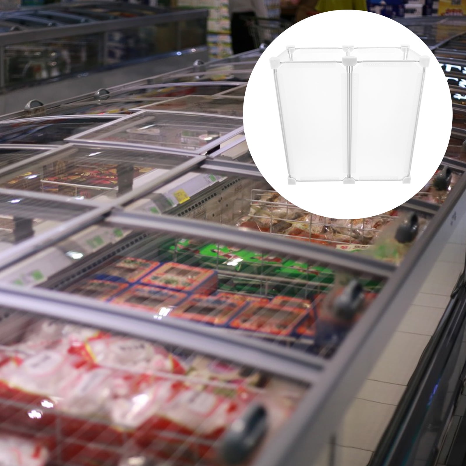 FRCOLOR Refrigerator Shelf Divider Adjustable Fridge Shelf Organizer ...