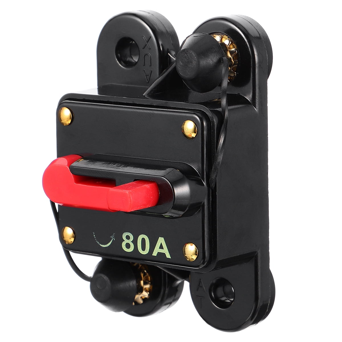 WRISTBIQUE Car Circuit Breaker Amp Fuse Block 1Pcs Black Alloy ...