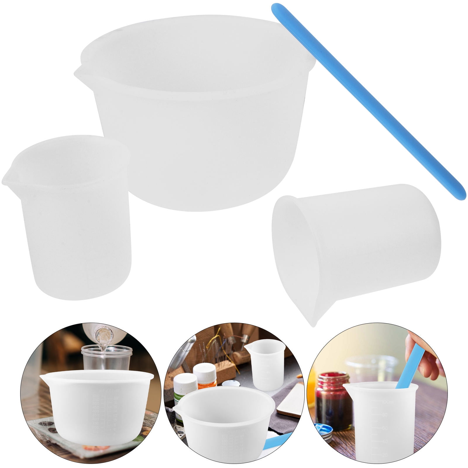 FRCOLOR Resin Crafts Mixing Tools Paint Cup Party Laboratory Measuring ...