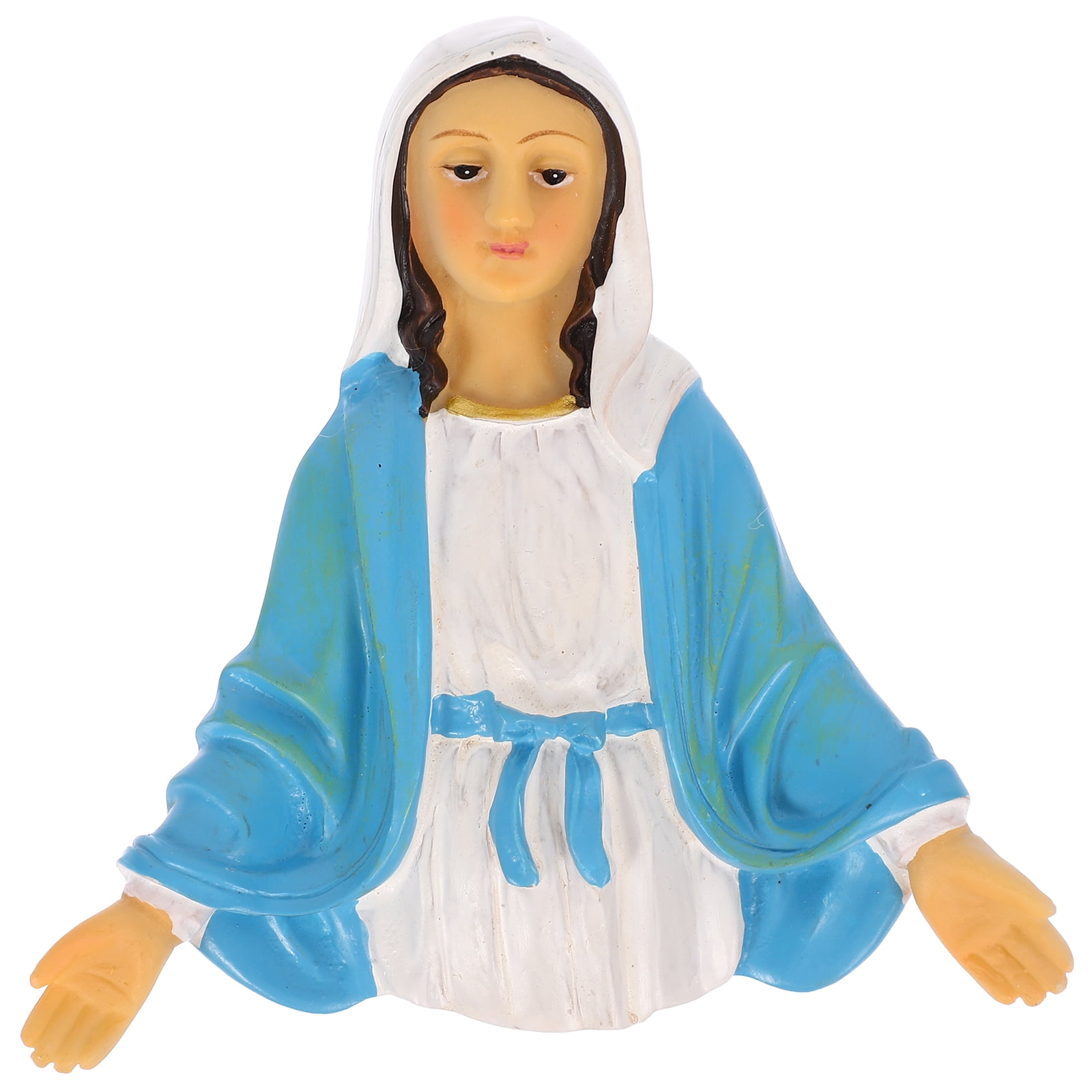 FRCOLOR Resin Maria Statue Virgin Mary Desktop Ornament Study Room Desk ...