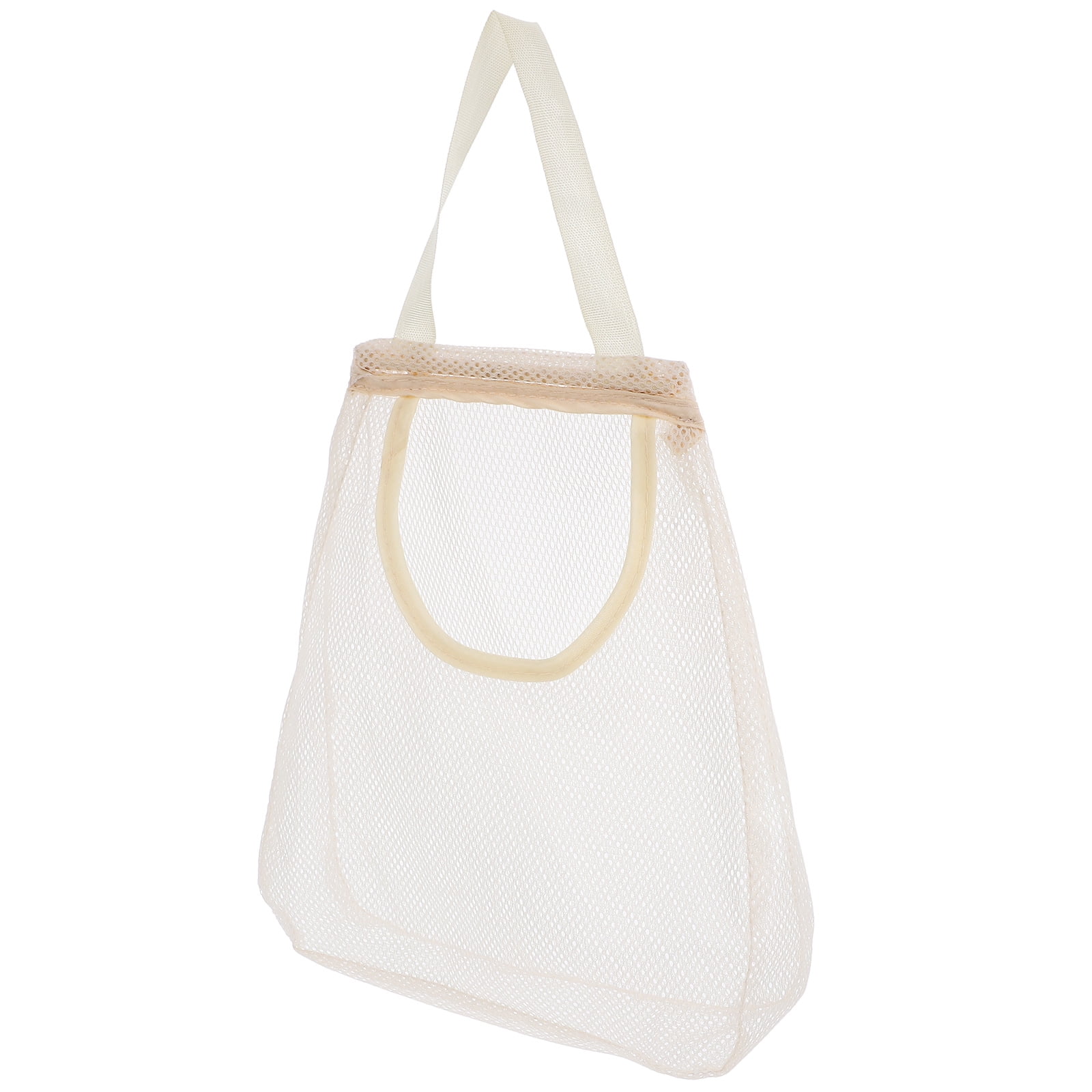 FRCOLOR Reusable Mesh Grocery Bag for Vegetables Wall-Mounted Storage ...