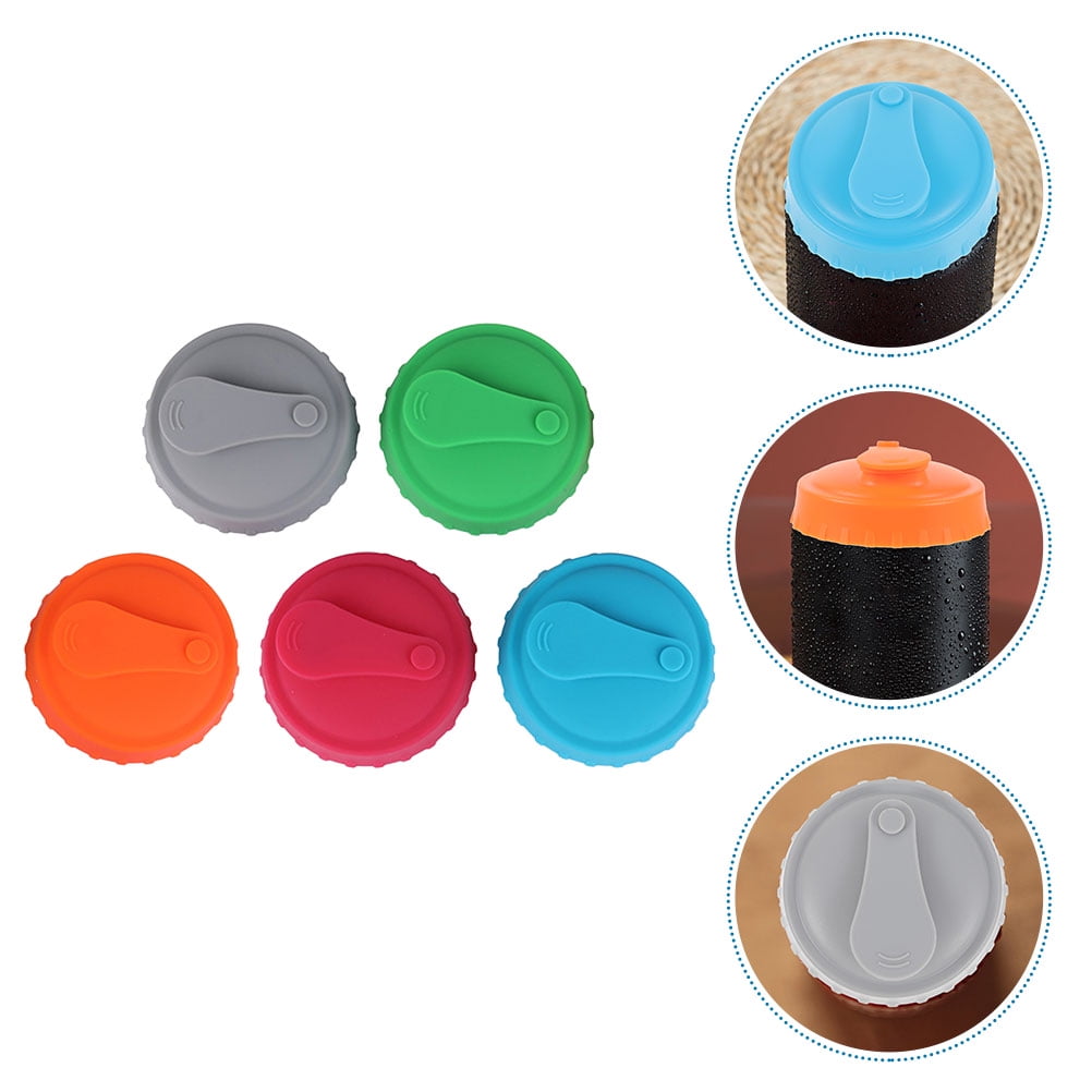 FRCOLOR Reusable Silicone Beverage Can Covers with Assorted Colors for ...
