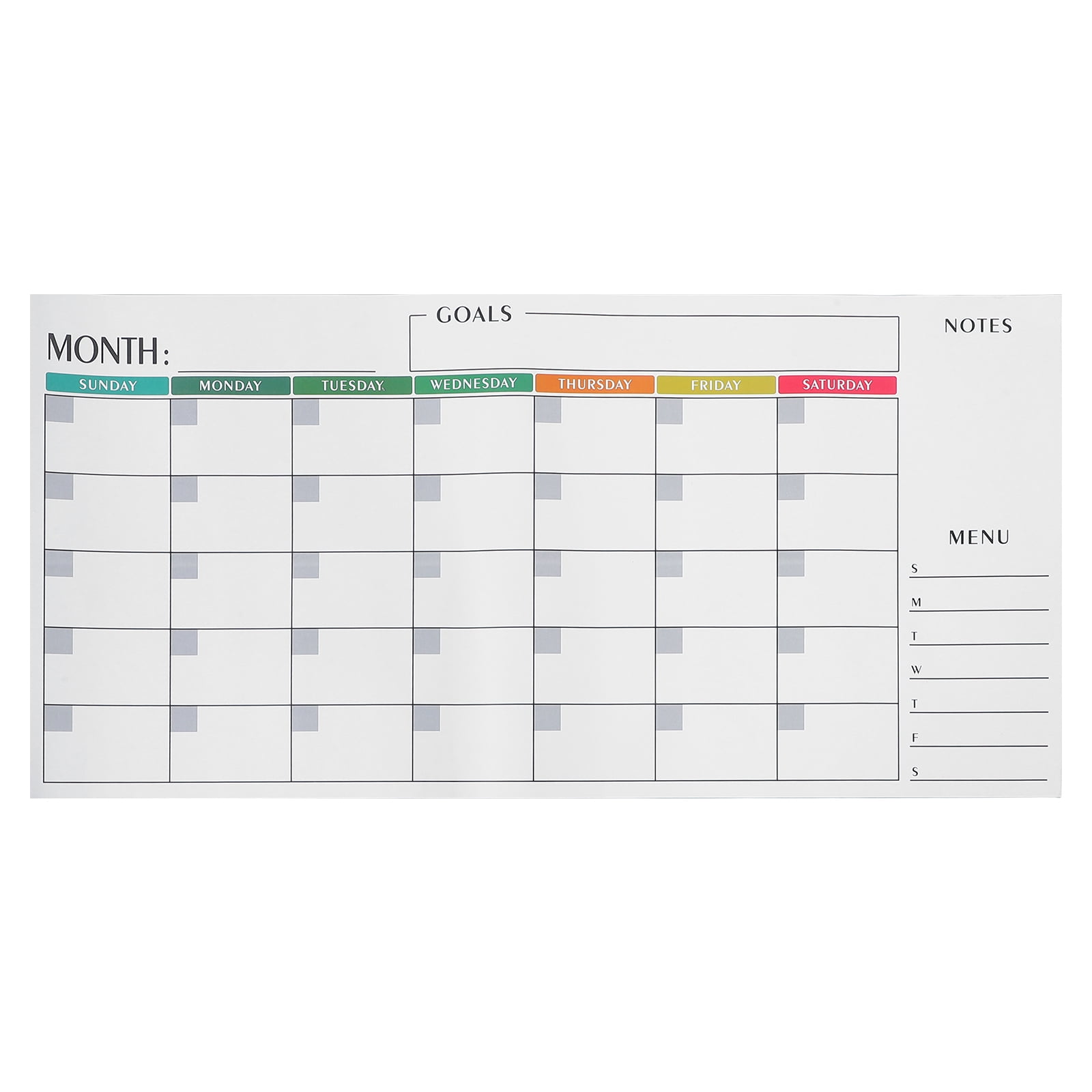 FRCOLOR Reusable Wall Calendar for Erasable Planner Calendar for Daily ...