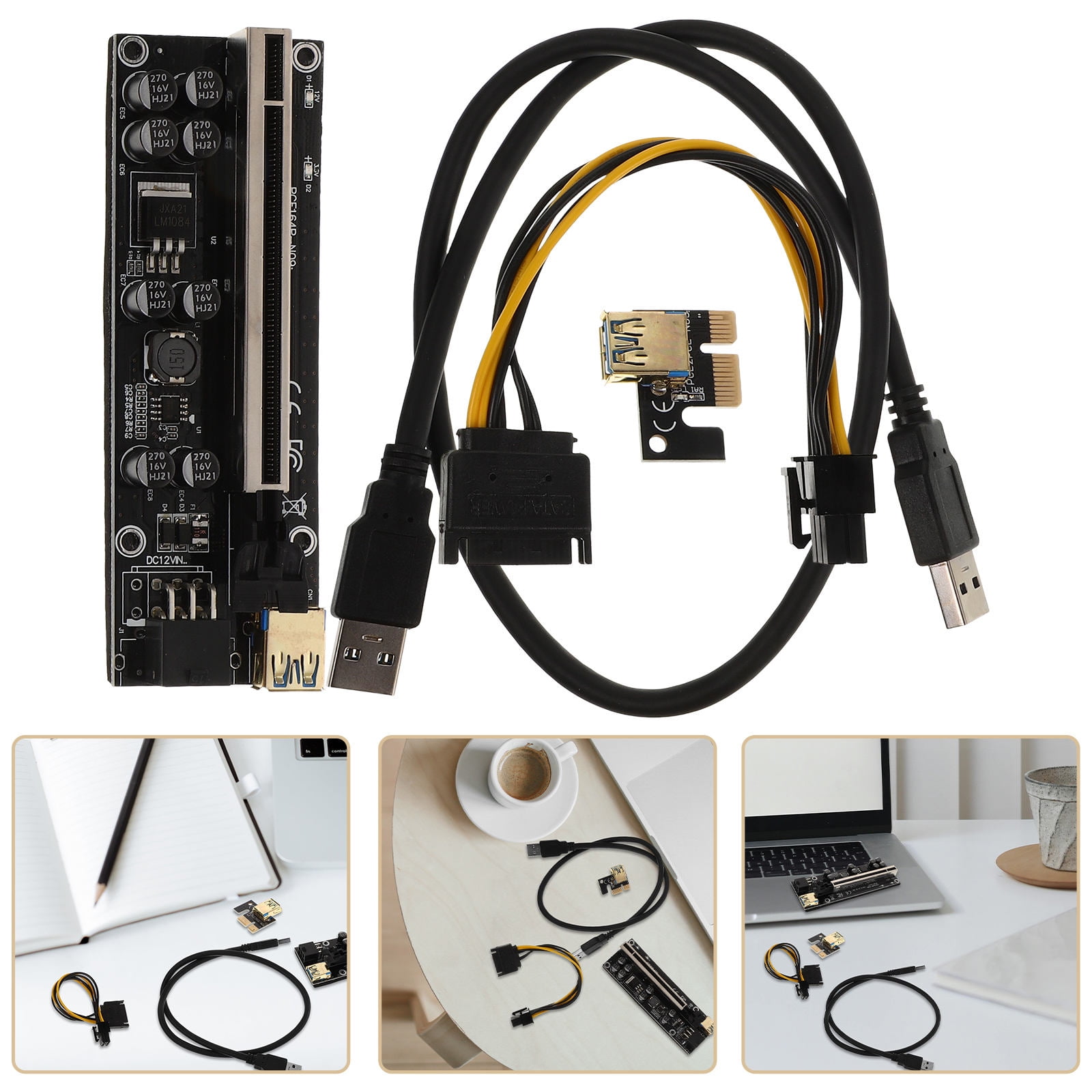 FRCOLOR Riser Graphics Extension For Gpu Extension Cable Powered Riser ...